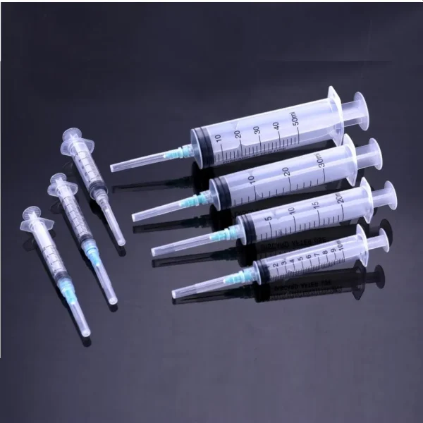 Medical Plastic Syringe with Needle - Irrigation Syringes for Oral, Ear ...